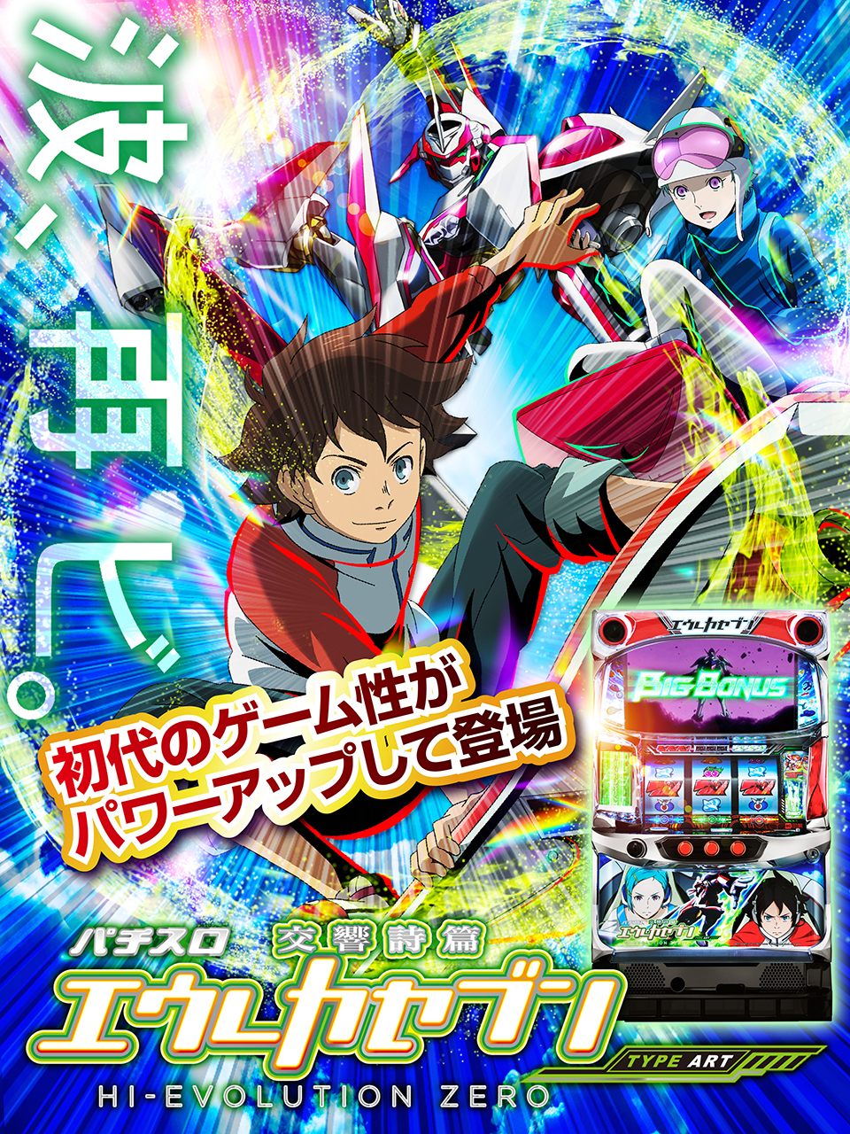 11月上旬最新台【パチスロ交響詩篇エウレカセブン HI‐EVOLUTION ZERO TYPE‐ART】 - キャッスル新台情報ブログ