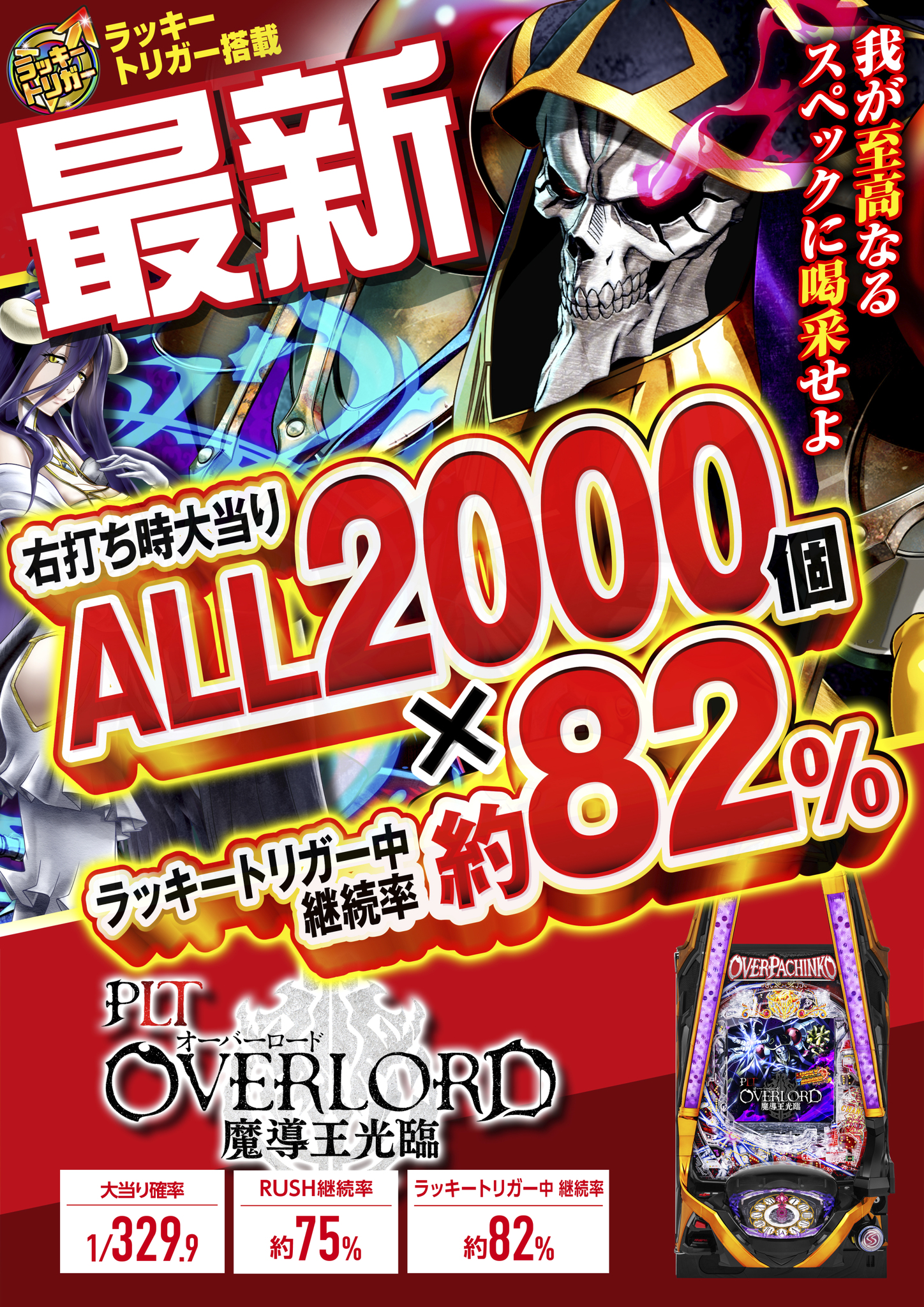 3月最新台【PLT OVERLORD魔導王光臨】 - キャッスル新台情報ブログ